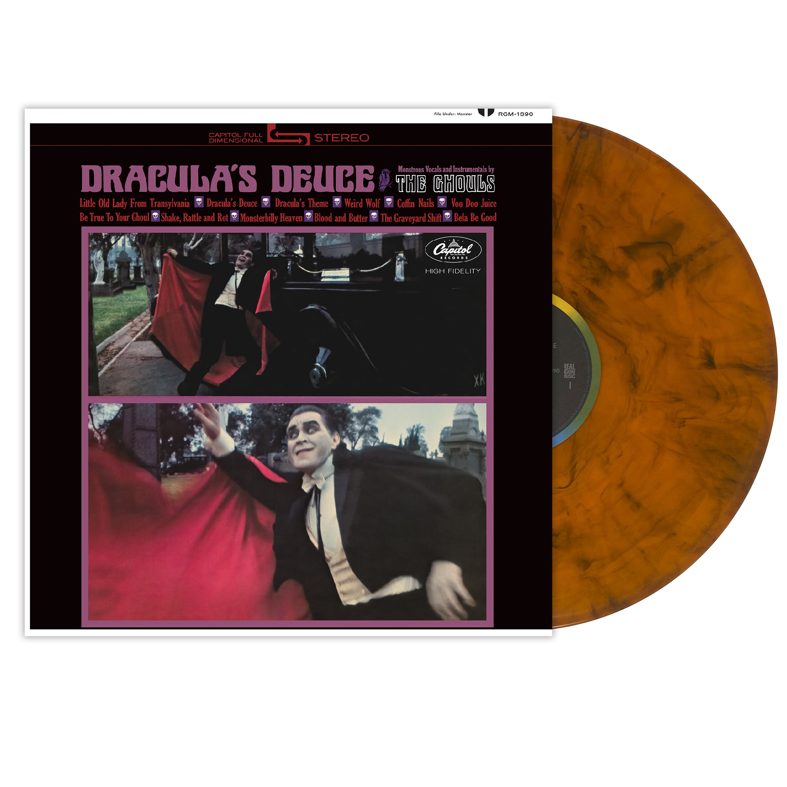 THE GHOULS - DRACULA'S DEUCE - ORANGE SMOKE COLOR - VINYL LP – Rock ...