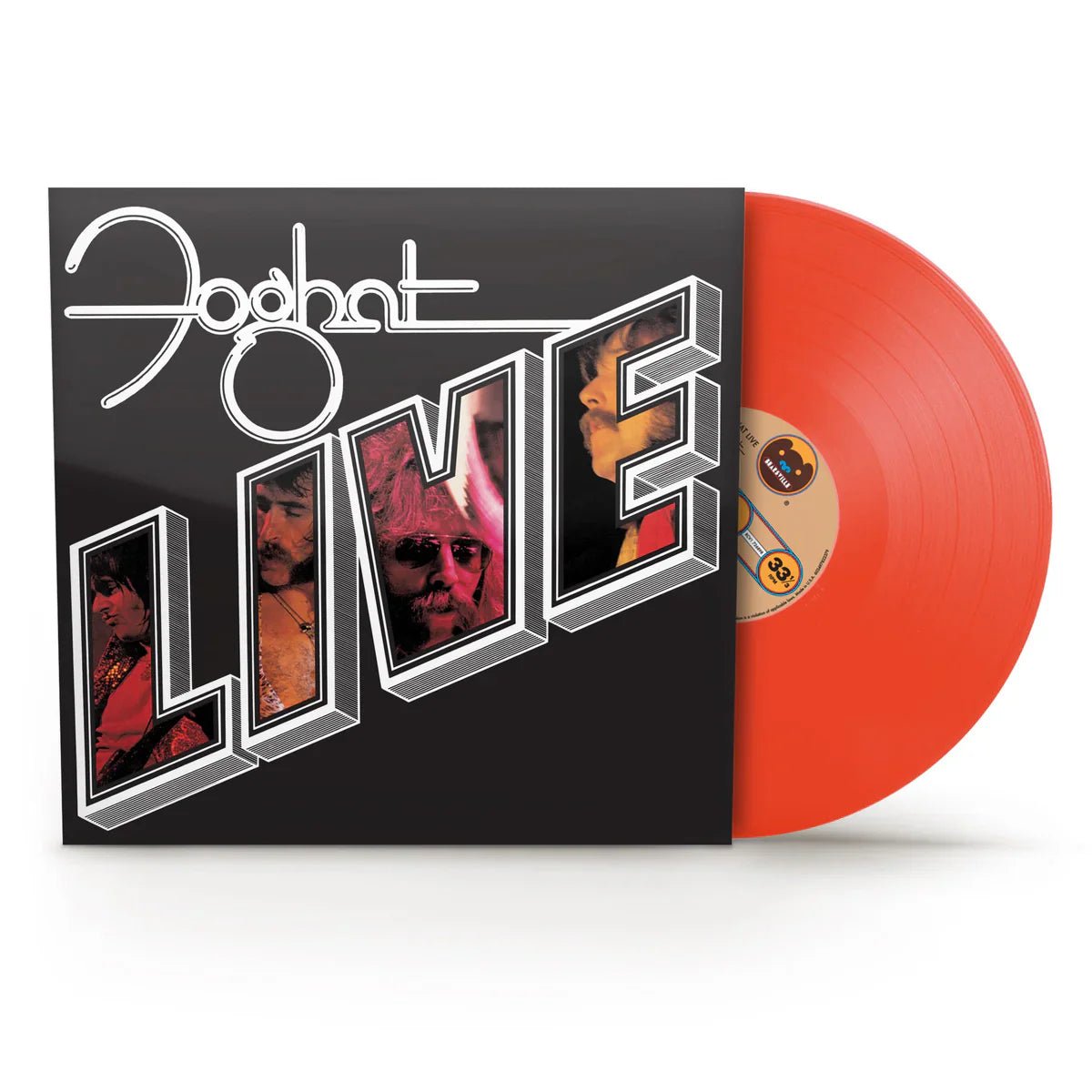 FOGHAT - FOGHAT LIVE - TRANSLUCENT ORANGE COLOR - VINYL LP – Rock ...
